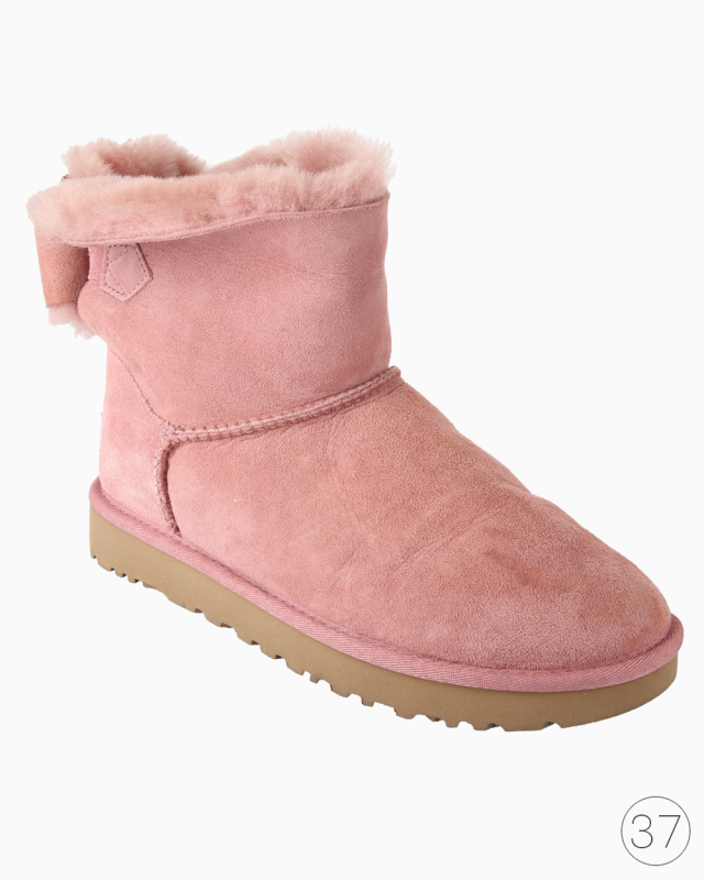 Bota Ugg Original Bow Mini Rosa Feminina